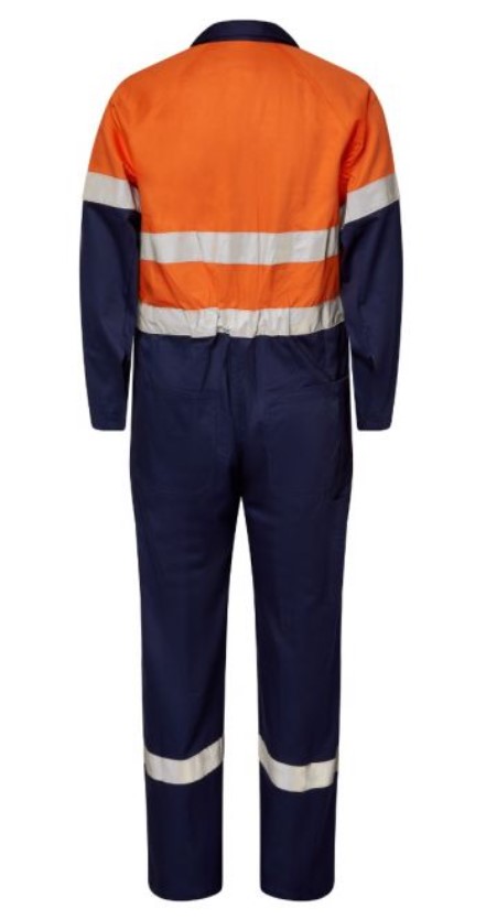 C-WC3070 WORKCRAFT Lightweight Hi Vis 100% Cotton Drill Coverall with ...