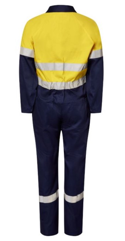 C-WC3070 WORKCRAFT Lightweight Hi Vis 100% Cotton Drill Coverall with ...