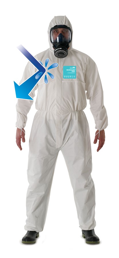 C-MG20-111WH Microgard 2000 Coverall Type 5 & 6 with "Anti Static ...