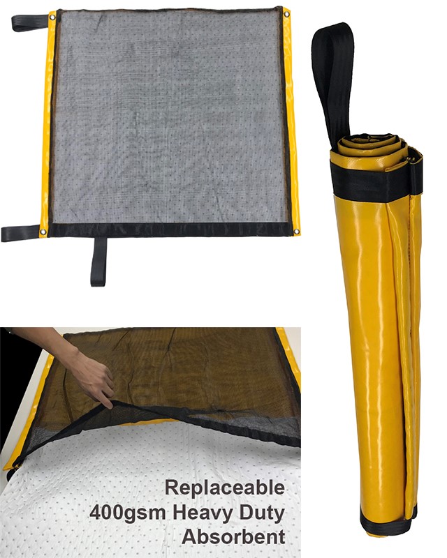 ENV-CHSMAT11 SpilMax® Absorbent Spill Mat - Oil & Fuel with replaceable ...