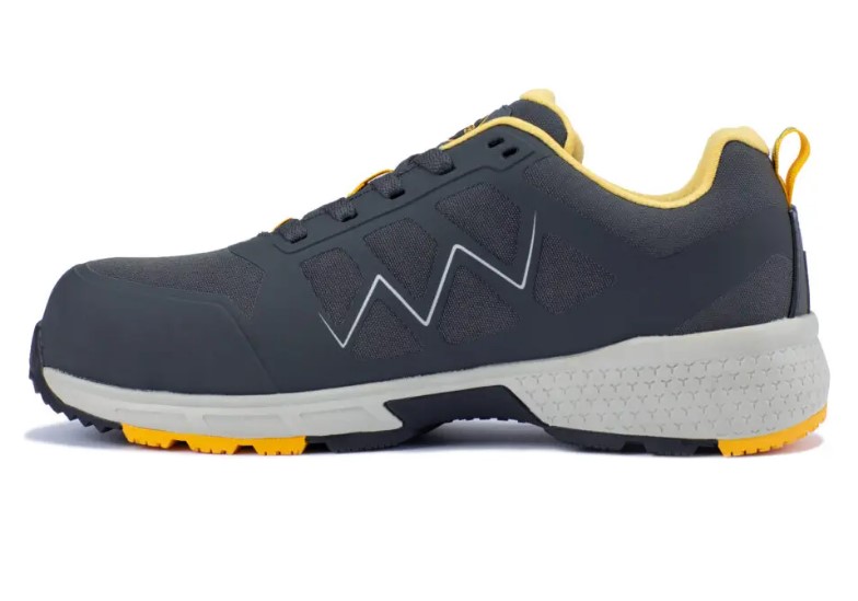 F-40-810 OLIVER ST40 Series Grey/Yellow Lace Up Sports Shoe Water Resistant Synthetic and TPU ...