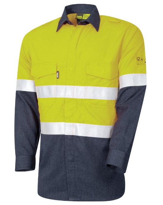 C-BWW2590T1 BOOL Parvotex® Womens Regular Weight HRC2 FR Two Tone Shirt ...