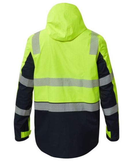 C-FJV033 FLAMEBUSTER Hi Vis FR HRC2 Wet Weather Jacket Segmented ...