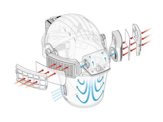 R-CEA646-000-1AN JSP Powercap® Infinity® PAPR Respirator with White ...