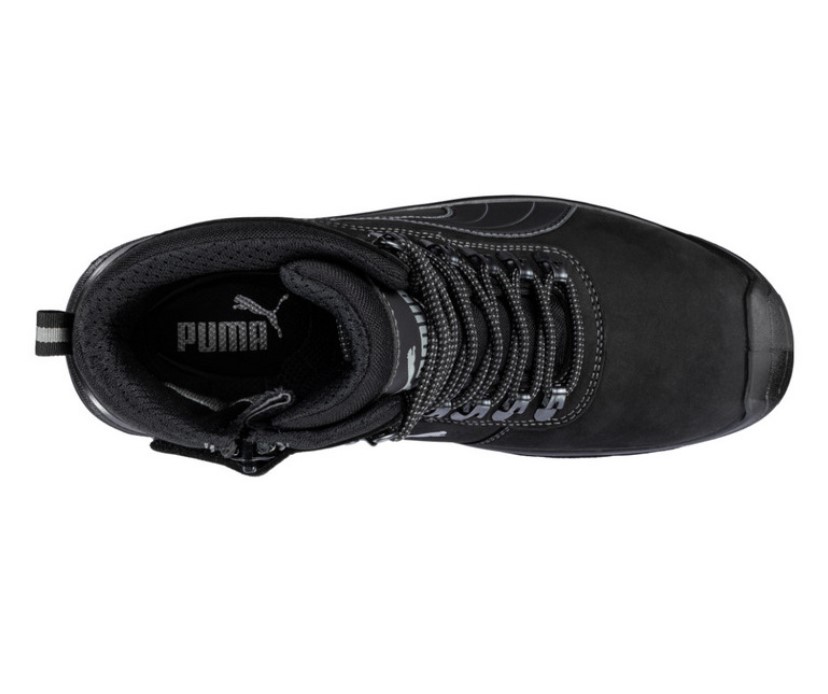 F-630527 PUMA Sierra Nevada Black Zip Sided Lace Up Boot with ...